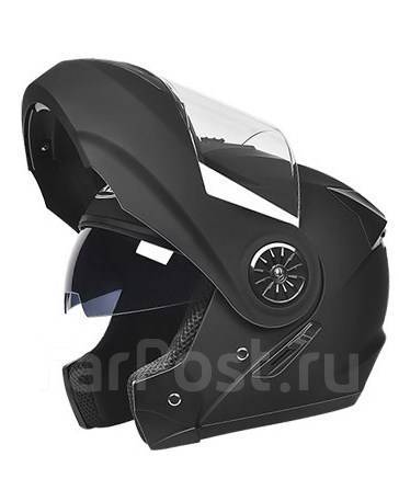 Модуляр (флип-ап) шлем (мотошлем) ANDA Helmet, Чёрный ТИП2, новый, в ...