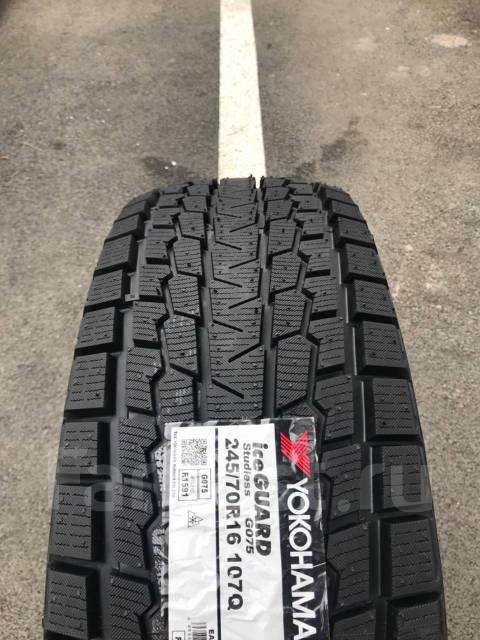 Yokohama Ice Guard G075, 245/70 R16, 16", 1 шт, 245 мм, 70 %, радиальный, зимние, без шипов ...