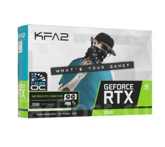 Видеокарта PCI-E KFA2 GeForce RTX 3060 OC 12gb гарантия 3года ...