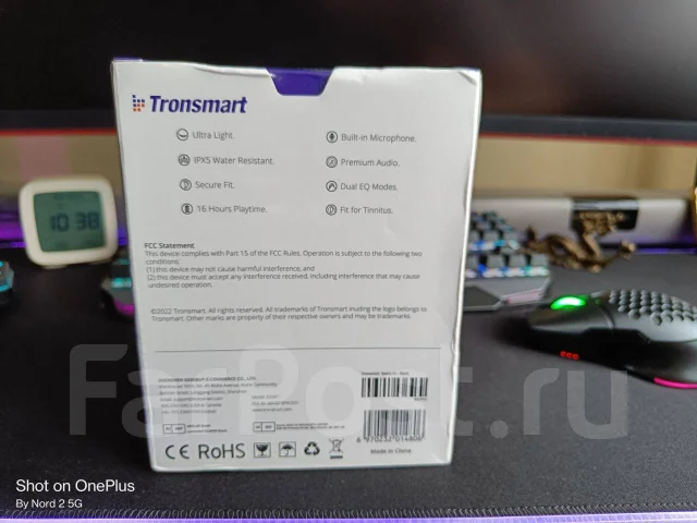 Беспроводные спортивные наушники Tronsmart Space S1 IPX5 Type-C Black ...