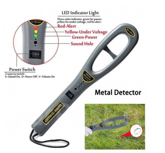 Металлодетектор Hand Held Metal Detector GC-101H досмотровый ручной ...