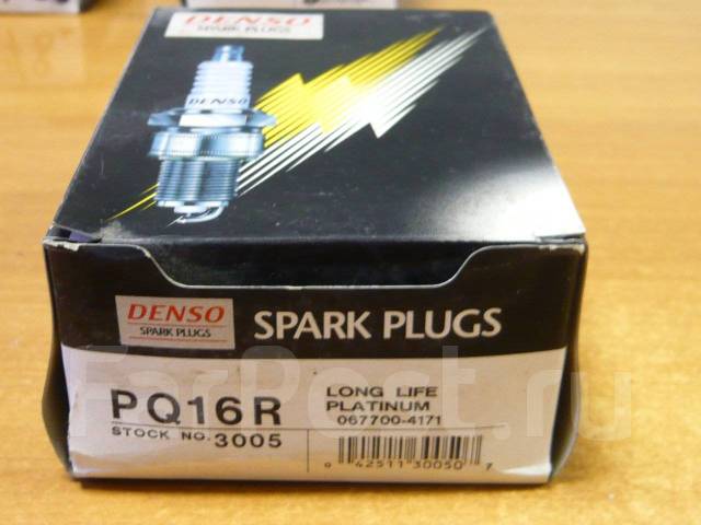 Свеча зажигания Denso PQ16R (PK16R) 3005 (>10 шт в наличии) купить во ...