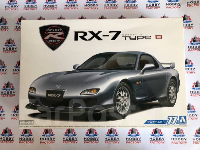 Пластиковая модель авто Mazda FD3S RX-7 Spirit R TYPE B `02 (Aoshima ...