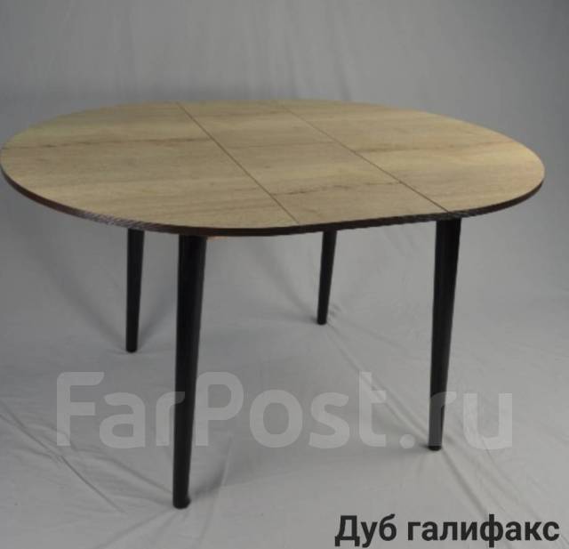 Стол "Круглый" раздвижной 90*90(120*90). Столешница Эггер/ножки дерево ...