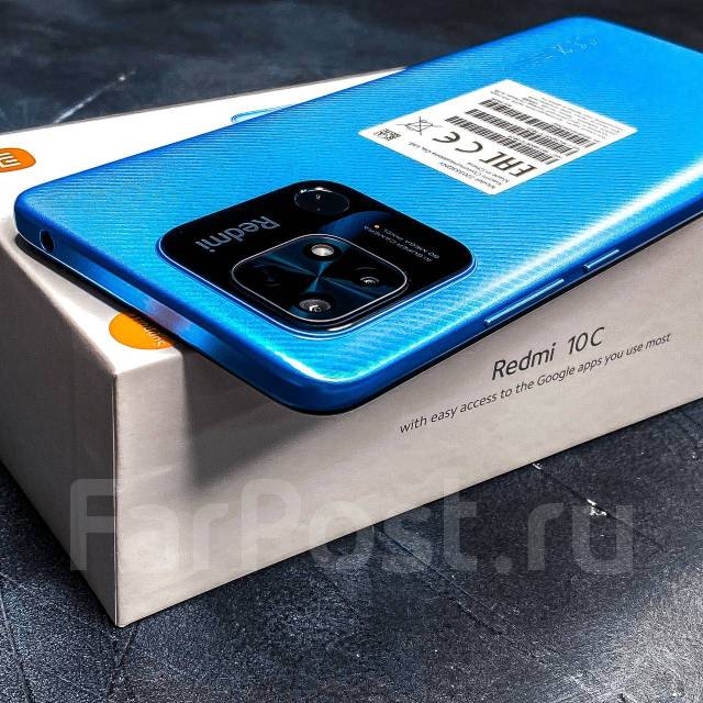 Xiaomi Redmi 10C 4ГБ+128ГБ Синий! Global! +Bluetooth наушники ...