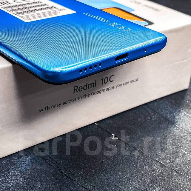 Xiaomi Redmi 10C 4ГБ+128ГБ Синий! Global! +Bluetooth наушники ...