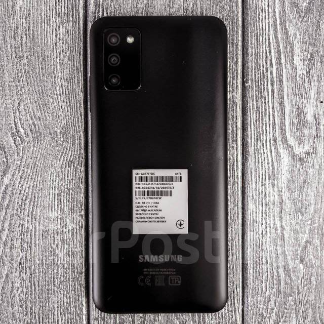 Samsung Galaxy A03s 4+64ГБ Чёрный Global! Наушники "WeLove", 64 гб, 6. ...