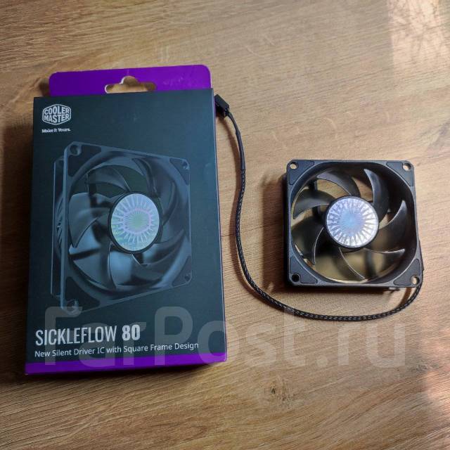 Вентилятор Cooler Master SickleFlow 80х80, 4 pin, 650 об/мин - 2500 ...
