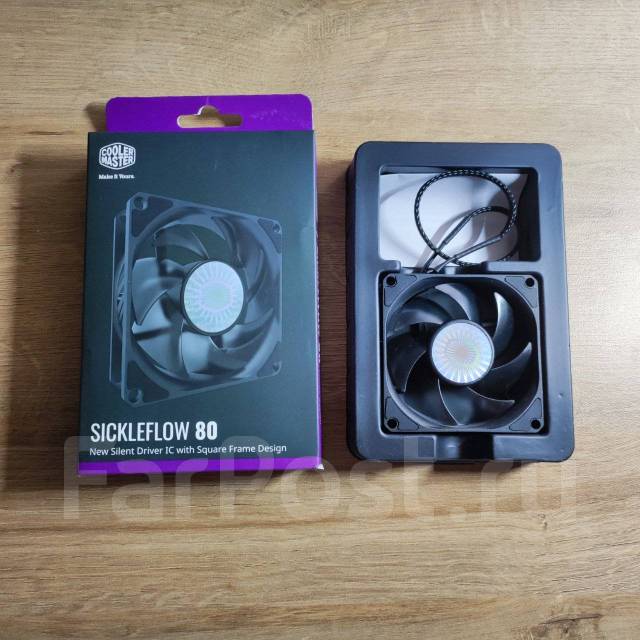 Вентилятор Cooler Master SickleFlow 80х80, 4 pin, 650 об/мин - 2500 ...