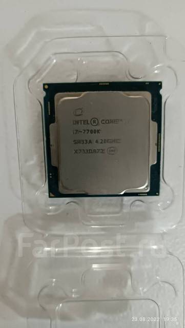 Процессор Intel core i7 7700k, б/у, в наличии. Цена: 4 500₽ во Владивостоке