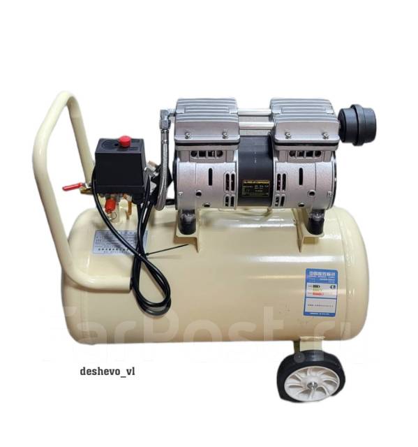 Воздушный компрессор 30Л AIR Compressor Безмасляный , Бесшумный ...