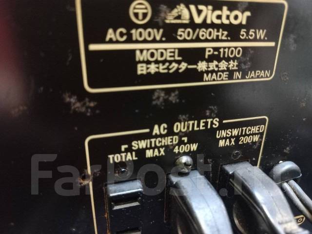 Усилитель двухблочный Victor M-1100, б/у, в наличии. Цена: 31 800₽ во Владивостоке