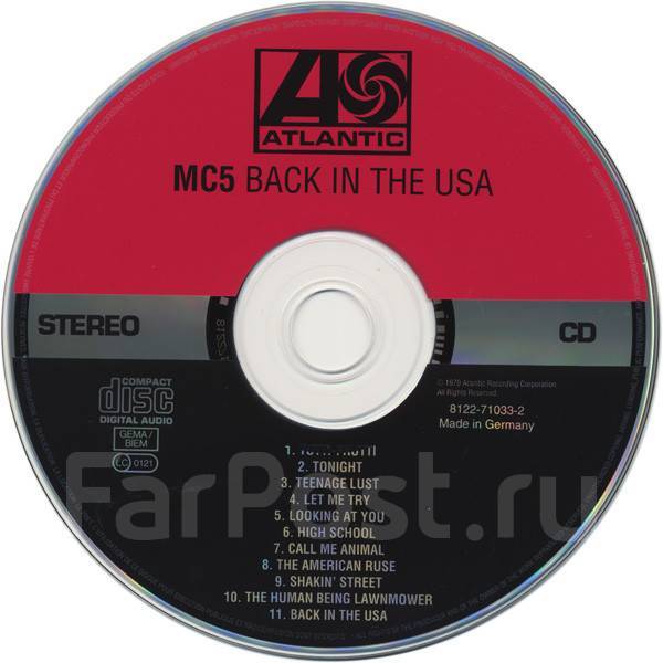 CD MC5 "Back In The USA" 1970 Germany в СПб - Музыка, CD во Владивостоке