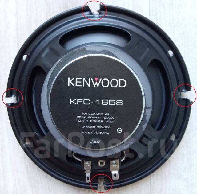 2 пары 16 см. динамиков Kenwood KFC-1658 - Динамики и сабвуферы во ...