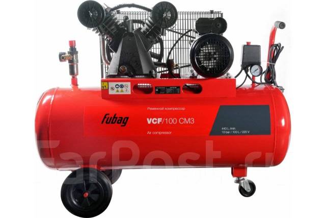 Компрессор Fubag VСF/100 СМ3 220В 2,2кВт, произв.440л/мин, давление 10 ...