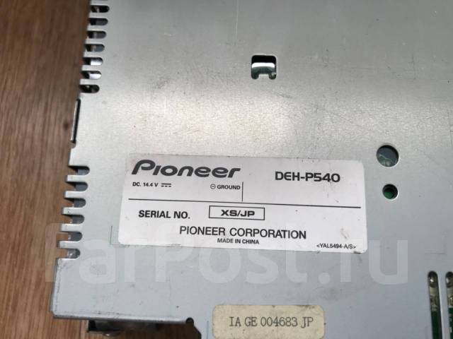 Магнитола Pioneer Carroozzeria DEH-P540 USB/SD/AUX Japan, 1 DIN ...