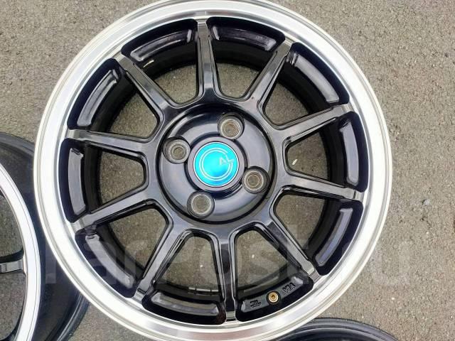 Черные литые диски AL с хромированной полкой R15 4-100 Honda - Диски во ...