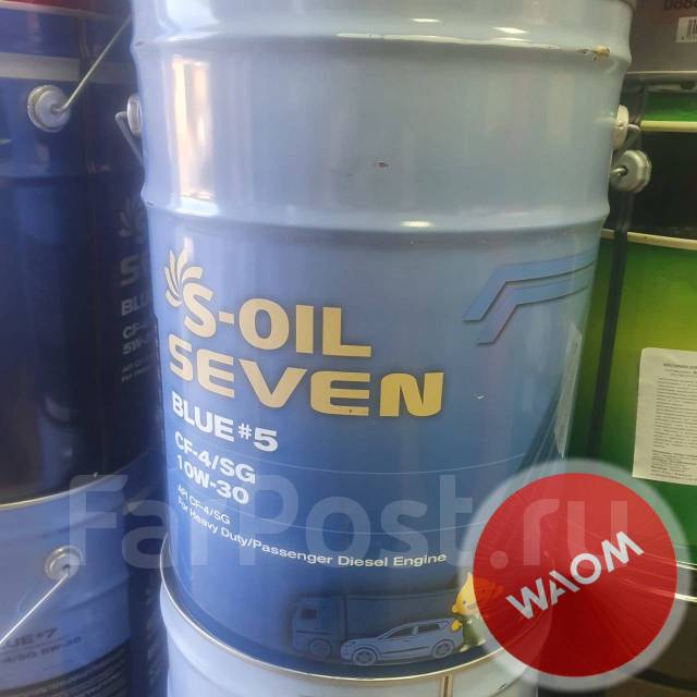 Масло дизельное S-OIL 7 BLUE #5 (Dragon) 10W-30 CF-4/SG 20л - Моторные ...