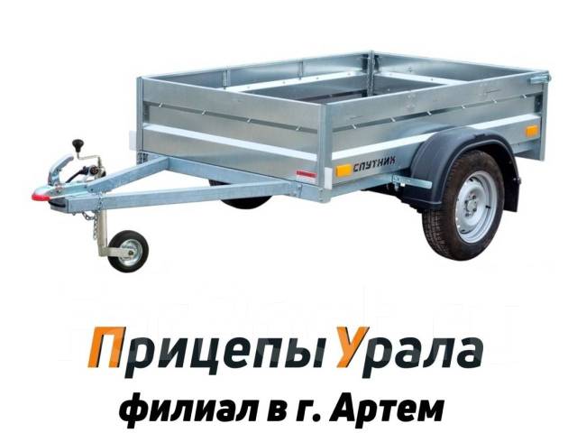 Прицеп легковой "Спутник EKO Zn" (кузов 1.9х1.2 м), общего назначения, 620 кг. 750 кг. новое ...
