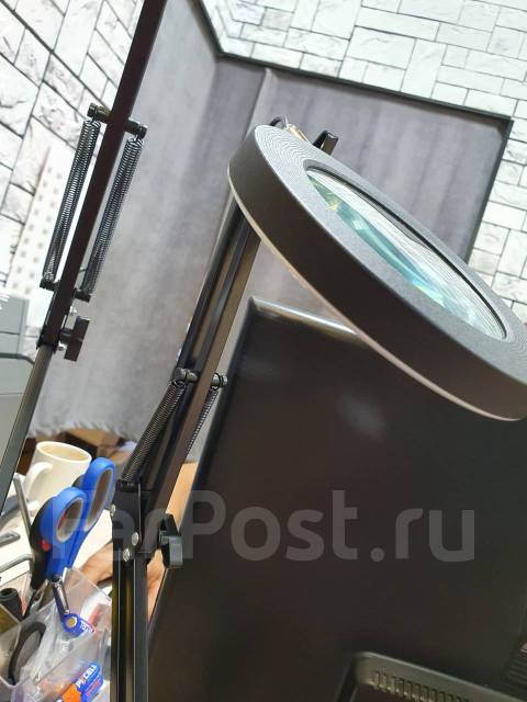 Лампа лупа настольная, D200 увеличение 5X 120 LED USB, с кронштейном ...