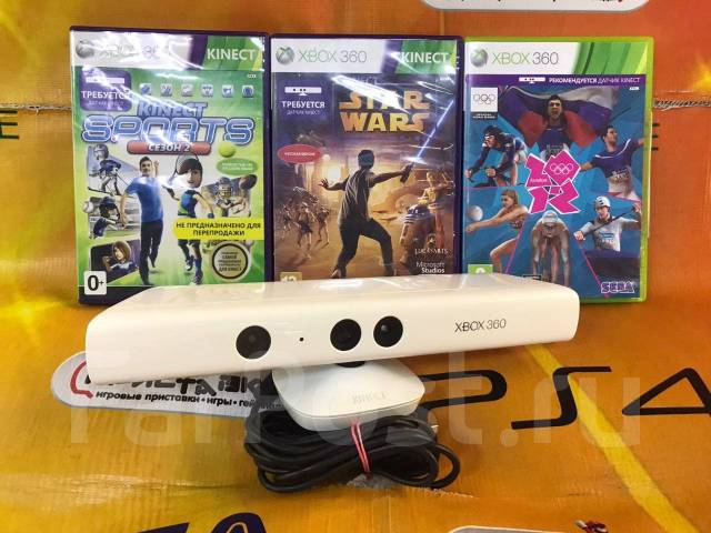 Kinect + игра Гарантия 14 дней. 3 дней! Центр, Приставкин, б/у, в ...