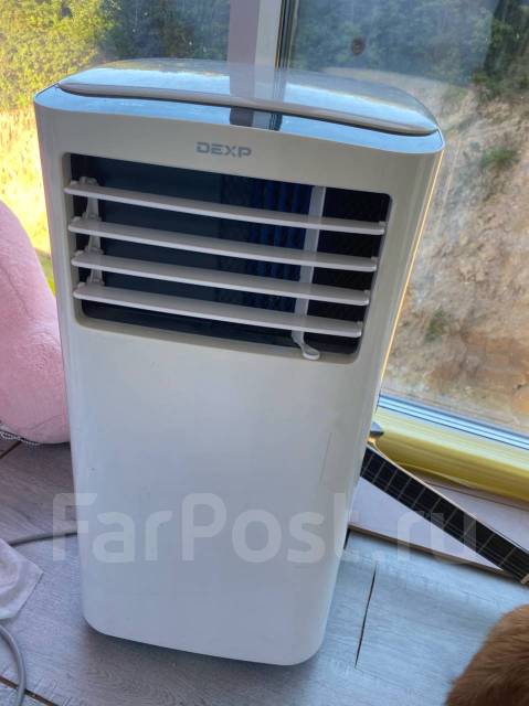 Мобильный кондиционер, DEXP, 25 м², б/у, в наличии. Цена: 8 500₽ во Владивостоке