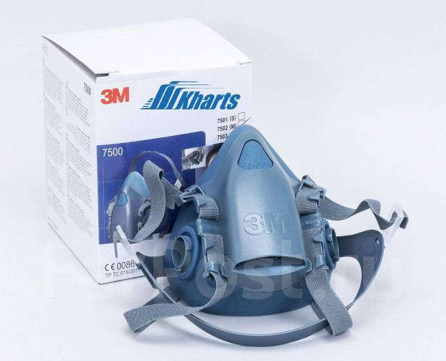 Полумаска 3M™ серии 7500 (7501-S 7502-M 7503-L) Оригинал, новый, в ...