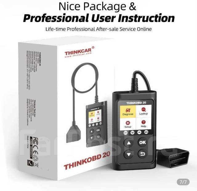 Автосканер Thinkcar Thinkobd 20 OBD2 сканер EOBD, новый, в наличии ...