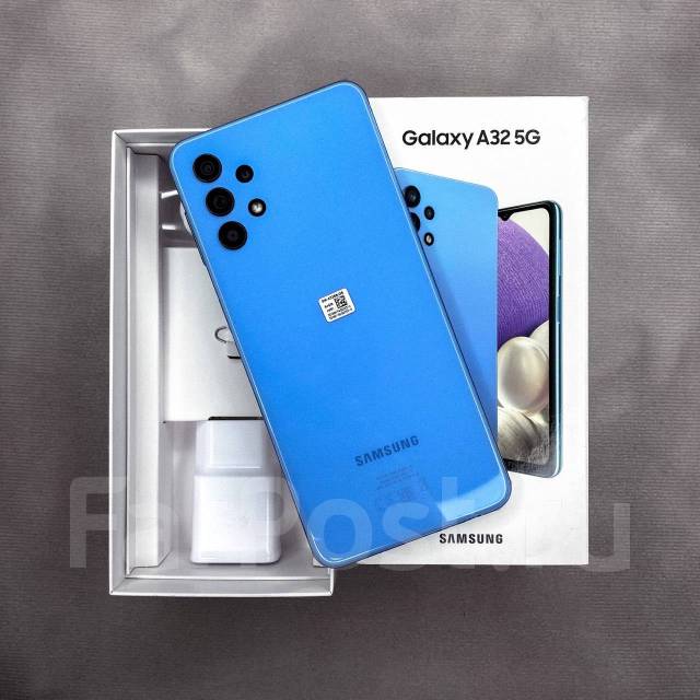 Samsung Galaxy A32 4ГБ+64ГБ Синий Global! 5G NFC! +BTНаушники ...