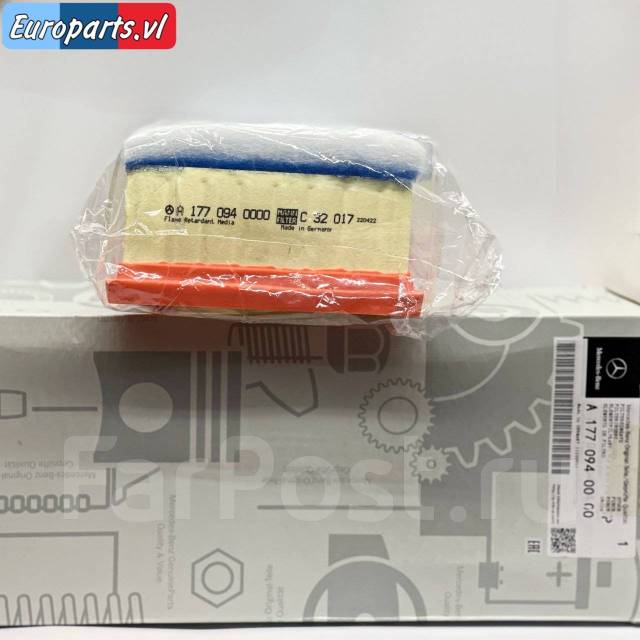 Фильтр воздушный 2 шт лев. и прав. Mercedes. A1770940000, A17709401000 ...