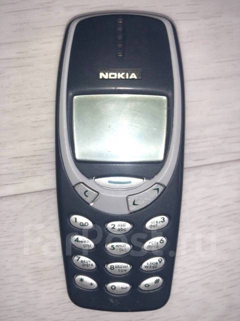 Nokia 3310, моноблок, серый, синий, кнопочный, б/у, в наличии. Цена ...