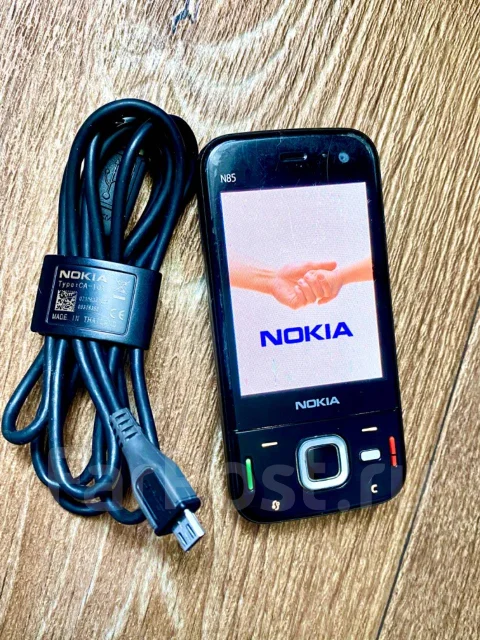Nokia N85, слайдер, черный, б/у, в наличии. Цена: 5 000₽ во Владивостоке