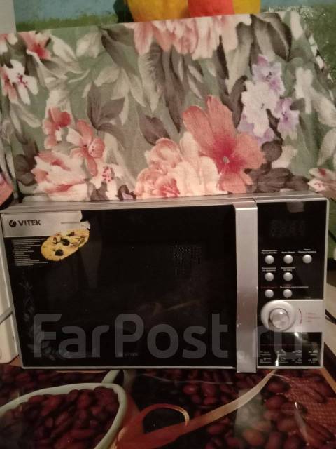 Микроволновка Vitek с грилем, б/у, в наличии. Цена: 4 500₽ во Владивостоке