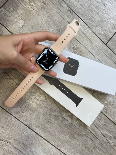 Apple Watch 7 +Гарантия, умные часы, GPS, NFC, IP67, IP68, Android, iOS ...