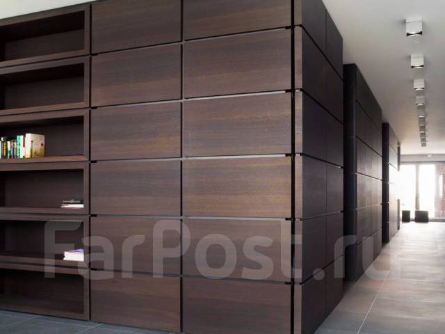 Шпонированные панели, отделка стен, под заказ во Владивостоке