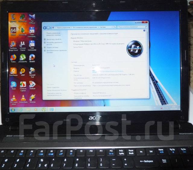 Ноутбук 4-х ядерный Acer 5560G + подарок - Ноутбуки во Владивостоке