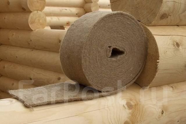 Межвенцовый утеплитель Лен пакля ТермоЛен Лайт М2 ширина 10/12/15/18см ...