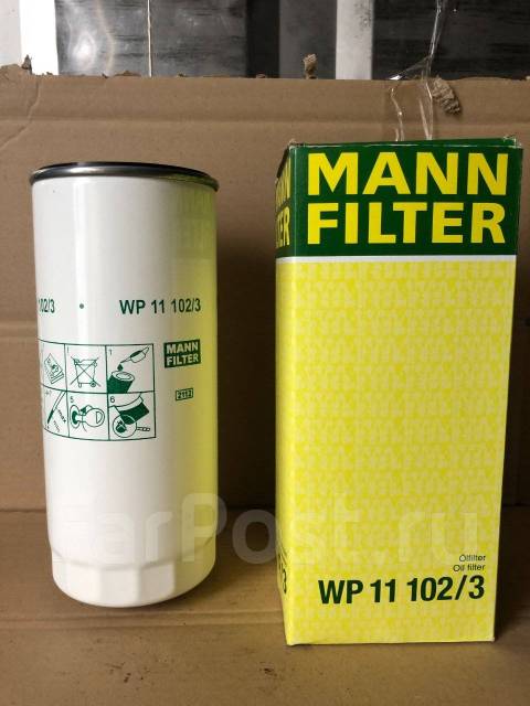 Фильтр масляный Mann-Filter WP11102/3 купить во Владивостоке по цене: 2 881₽ — частное ...