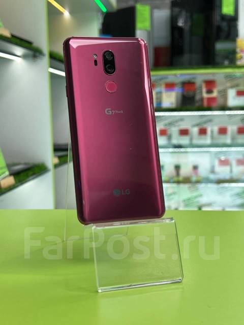LG G7 ThinQ - 6.1", 16МП, 8x2.5GHz, 3000mAh, 4/64Gb. РФСеть, 64 гб, 6.30", моноблок, розовый, 4G ...