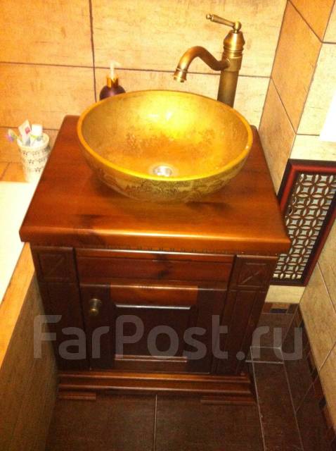 Изготовления мебели в ванную комнату из массива дерева на заказ во ...