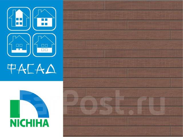 Фасадная фиброцементная панель Ничиха Nichiha коричневое дерево - Стены ...