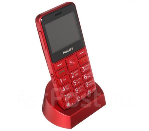 Телефон для пожилых c ДОК-станцией Philips Xenium E207, Гарантия ...