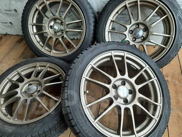 Фирменные литые диски Enkei Rivazza, 17", 1 шт, 5x100, 4 шт, б/у, в ...