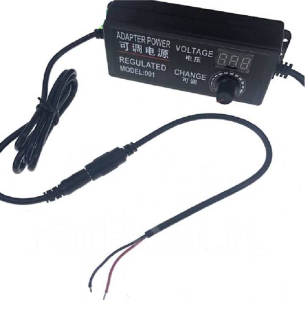 Регулируемый блок питания / адаптер питания от 3V до 12V мощностью 5A ...
