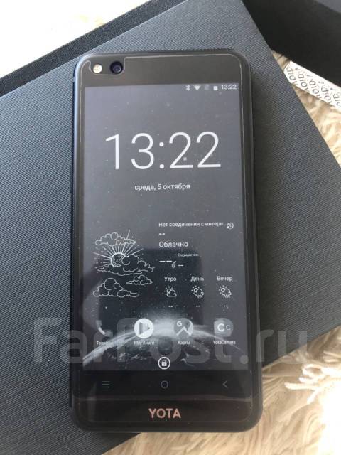 Смартфон Yota 3 с 4/64 гб (два экрана) комплект, моноблок, черный, б/у ...