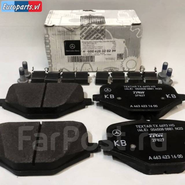 Тормозные колодки оригинал Mercedes G63AMG. A000420520239. Задние ...