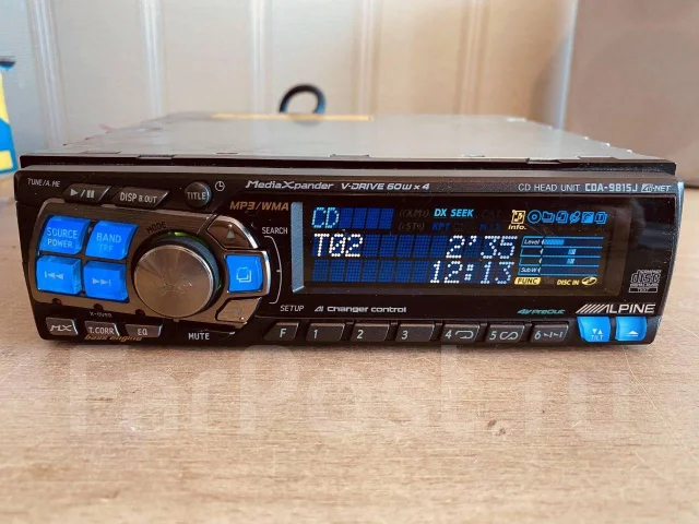 Alpine CDA-9815J (именная техника), 1 DIN — 178x50 мм, б/у, в наличии ...