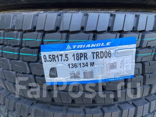 Triangle TRD06, 9.50R17.5, 17.5", 12 шт, 225 мм, 90 %, радиальный, 9.5", 35". Цена: 19 000₽ во ...