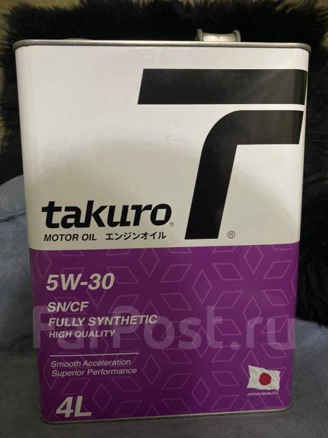 Масло моторное Takuro 5W30 4L, синтетическое, 4,00 л. CF, SN, бензин ...