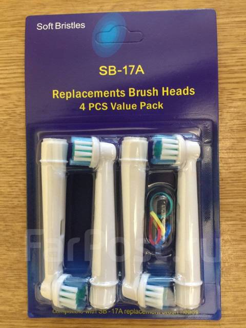 Насадки на электрические зубные щётки Braun Oral-B 4 шт, новый, в ...